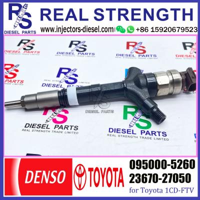 China Common Rail Fuel Injector 095000-5260 095000-5261 095000-5262 23670-27050 2367027050 For Toyota Corolla 1CD-FTV for sale