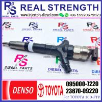 China Diesel Fuel Common Rail Injector 095000-7220 095000-7210 095000-7550 23670-09220 23670-0G010 For TOYOTA 1CD-FTV for sale