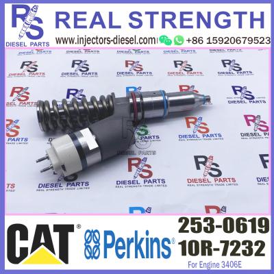 China Diesel Common rail Diesel Fuel Injector 253-0619 for CAT Diesel Engine 3406E for sale