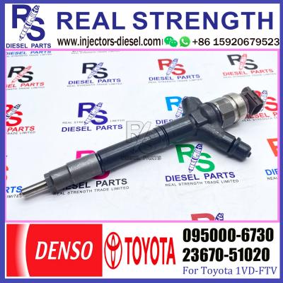 China injector nozzle 23670-59035 23670-51020 095000-6730 inyector for Toyota 1VD-FTV common rail injector 095000-7710 for sale