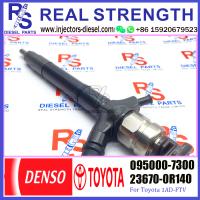 China Common Rail Fuel Injector 23670-0R140 23670-0R190 095000-7300 for TOYO-TA 1AD-FTV for sale