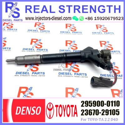 China Common Rail Diesel Injector 295900-0110 for TOYOTA 2.2 D4D D-CAT 23670-29105 for sale