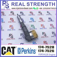 China Diesel engine machinery engine parts fuel injector 1747528 174-7528 for 3412 excavator parts for sale