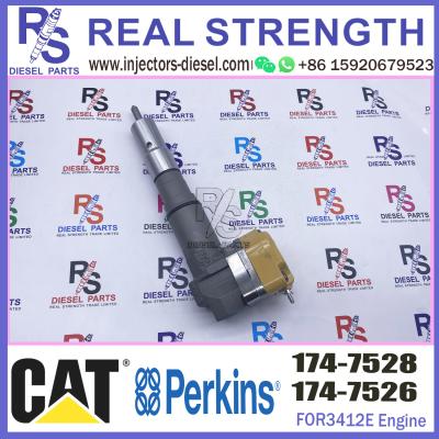 China Diesel engine machinery engine parts fuel injector 1747528 174-7528 for 3412 excavator parts for sale