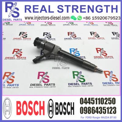 China Diesel Fuel Injector WLAA13H50 0445110250 For Mazda BT-50 2.5 CDVi for sale
