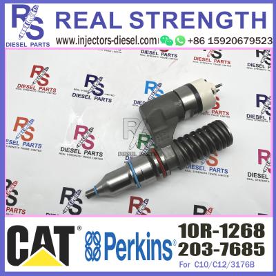 China Diesel Common rail Diesel Fuel Injector 203-7685 10R-1268 for Caterpillar Excavator C10/C12/3176B for sale