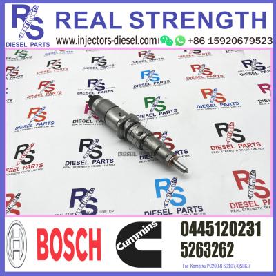 China Excavator BOSCH Diesel Injector 0445120231 0 445 120 231 5263262 0445 120 231 for sale