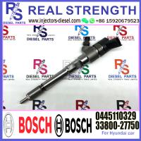 China Genuine Original New Injector 0445110329 0445110330 0445110331 for HYUNDAI Common Rail Fuel Diesel Injector 33800-27750 for sale