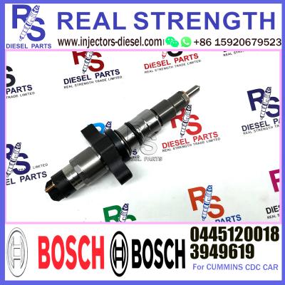 China diesel engine common rail fuel injector 0445120018 3949619 for Cummins CDC engine ，fuel INJECTOR 0445120018 3949619 for sale