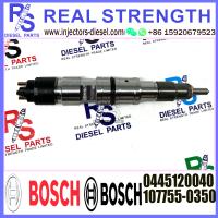 China Common Rail Diesel Fuel Injector 107755-0350 For DOOSAN Excavator DX340 DX350 DL08 Engine Nozzle 0445120040 for sale