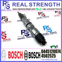 China Diesel inyectores common rail fuel Injector 0445120074 4502525 for KHD RVI engine for sale
