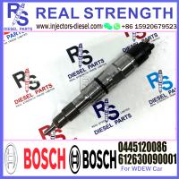 China Diesel engine spare part Common Rail Fuel Injector 0445120086 612630090001 for FOTON/CNHTC/JAC/SHANQI/WEICHAI for sale