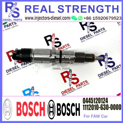 China Diesel Common Rail Fuel Injector 0445120124 1112010-630-0000 For FAW Engine for sale