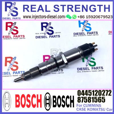 China 0445120035 0445120112 Common Rail Injector For MX215 Diesel Engine Truck Parts 87581565 5263305 0445120272 for sale
