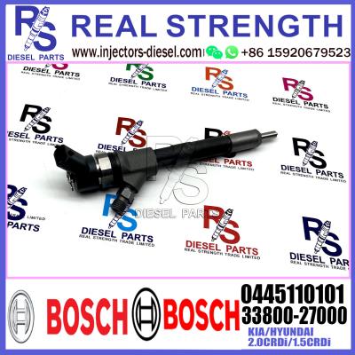 China Diesel Fuel Common Rail Injector 0445110101 33800-27000 33800-27010 For KIA/HYUNDAI 2.0CRDi/1.5CRDi Engine for sale