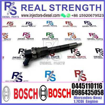 China Diesel Fuel Common Rail Injector 0445110116 0986435058 For Mercedes-Benz 1.7CDi Engine for sale
