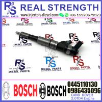 China Diesel Fuel Common Rail Injector 0445110130 0986435096 13537789573 For LAND  ROVER 2.0TD4 Engine for sale