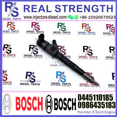 China Diesel Fuel Common Rail Injector 0445110185 0986435183 33800-4A350 33800-4A360 33800-4A370 For Hyundai 2.5Crdi Engine for sale
