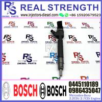 China Diesel Fuel Common Rail Injector 0445110189 0986435047 0445110107 0445110108 For Mercedes-Benz 2.2CDi/2.7CDi Engine for sale