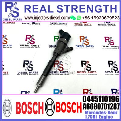 China Diesel Fuel Common Rail Injector 0445110195 0445110196 A6680701287 A6680700987 For Mercedes-Benz 1.7CDi Engine for sale