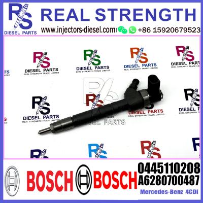 China Diesel Fuel Common Rail Injector 0445110103 0445110104 0445110207 0445110208 A6280700487 For Mercedes-Benz 4CDI Engine for sale