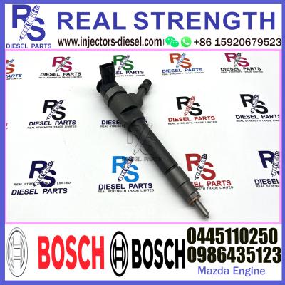 China BOSCH injection 0445110250 0445110249 Diesel Fuel Common Rail Injector 0445110250 0986435123 WLAA13H50 For Mazda Engine for sale