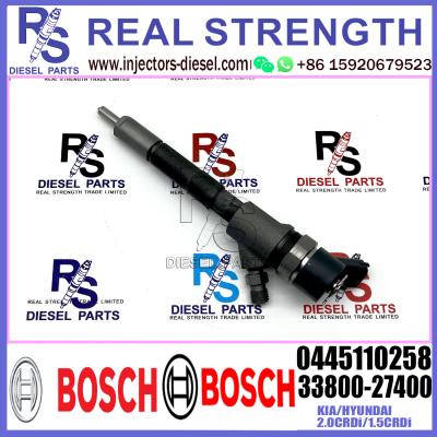 China Diesel Fuel Common Rail Injector 0445110257 0986435156 0445110258 33800-27400 For KIA/HYUNDAI 2.0CRDi/1.5CRDi Engine for sale