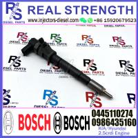 China Diesel Fuel Common Rail Injector 0445110274 0445110222 0445110223 0445110274 0986435160 For KIA/HYUNDAI 2.5CRDI Engine for sale