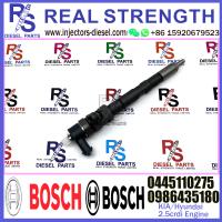 China Diesel Fuel Common Rail Injector 0445110222 0445110275 0986435180 0445110274 0986435160 For KIA/HYUNDAI 2.5CRDI Engine for sale