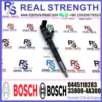 China Diesel Fuel Common Rail Injector 0445110283 33800-4A300 33800-44350 33800-4A350 33800-4A360 For HYUNDAI 2.5Crdi Engine for sale