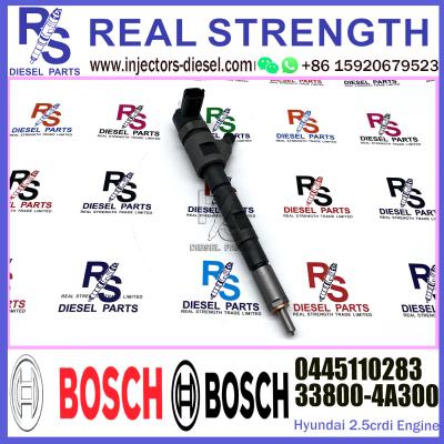 China Diesel Fuel Common Rail Injector 0445110283 33800-4A300 33800-44350 33800-4A350 33800-4A360 For HYUNDAI 2.5Crdi Engine for sale