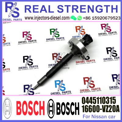 China Original New Diesel Fuel Injector 0445110315 16600-VZ20A For Nissan ZD30 Engine for sale
