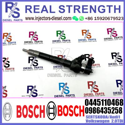 China Common Rail Fuel Diesel Injector 0445110468 0986435258 for SERT/SKODA/Audi/Volkswagen 2.0TDI/1.6TDi Engine for sale