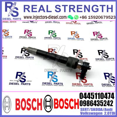China Common Rail Fuel Diesel Injector 0445110472 0445110474 0986435242 for SERT/SKODA/Audi/Volkswagen 2.0TDI Engine for sale