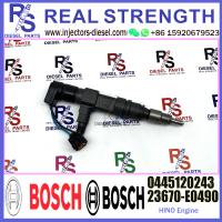 China Diesel Fuel Injector 23670-E0490 0445120243 For HINO engine for sale