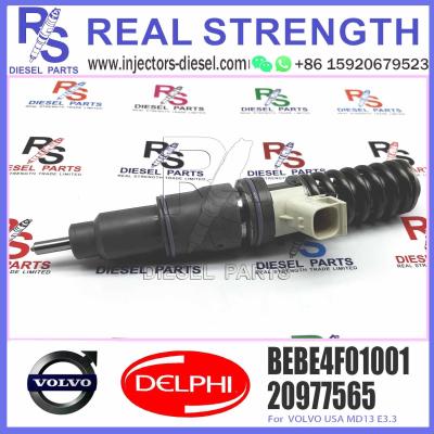 China BEBE4F04001 Diesel fuel injector 20977565; MD13 E3.3 injector nozzle BEBE4F01101, BEBE4F01102 Common rail injector for sale