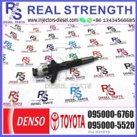 China common rail injector 23670-30140 095000-6760 injector for TOYOTA 1KD-FTV, 2KD-FTV, D-4D, injector nozzle 23670-30140 095 for sale