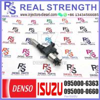 China Diesel Common Rail Fuel Injector Assy 095000-6363 095000-6366 for ISUZU 6HK1 FORWARD 4HK1 N SERIES for sale