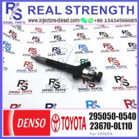 China Genuine and New Common rail injector 295050-0810 SM295050-0810 295050-0540 for TO/YOTA 2KD Injector 23670-0l110 23670-09 for sale