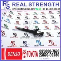 China DENSO Hilux Diesel Injector 23670-0R030 23670-0R140 23670-0R190 095000-7670 for sale