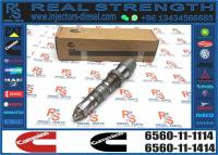 China 6560-11-1414 6560-11-1114 6D170E Engine Fuel Injector for Komatsu PC1250-7 PC1250-8 for sale