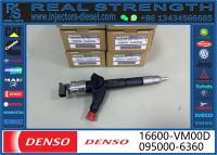 China Common Rail Fuel Injector 095000-6244 16600-VM00D 16600-mb40A 095000-6240 for Engine Navara YD25 for sale