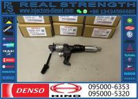China Fuel Injector 095000-6350 diesel Injector 095000-6353 095000-6350 095000-6352 for Kobelco Hino JQ5E/J06 for sale