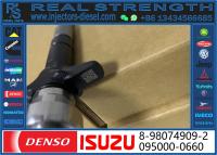 China Truck Engine Parts Common Rail Diesel Fuel Injector 095000-8030 8-98074909-2 0950008030 8980749092 for sale