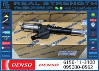 China 095000-0801 Fuel Injector 6156-11-3100 DCRI100801 for Komatsu PC450 SAA6D125E-3 11.0L Tier 3 Euro 3 Common Rail Diesel Engine for sale