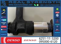 China 095000-6640 Fuel Injector 6251-11-3200 for Komatsu WA470-6 WA480-6 SAA6D125E-5 6-Cylinder Common Rail Diesel Engine for sale