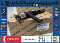 China 095000-6640 Fuel Injector 6251-11-3200 for Komatsu WA470-6 WA480-6 SAA6D125E-5 6-Cylinder Common Rail Diesel Engine for sale
