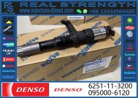 China 095000-6640 Fuel Injector 6251-11-3200 for Komatsu WA470-6 WA480-6 SAA6D125E-5 6-Cylinder Common Rail Diesel Engine for sale