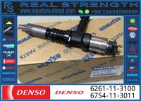 China Fuel Injector 6261-11-3100 6261113100 095000-6120 for Komatsu Diesel Engine SAA6D140E-5 Excavator PC600-8 PC700-8 for sale