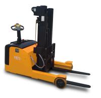 China Standing Counterbalanced Electric Forklift Truck 1000kg Lifting Height 3000mm for Narrow Aisle Handling for sale